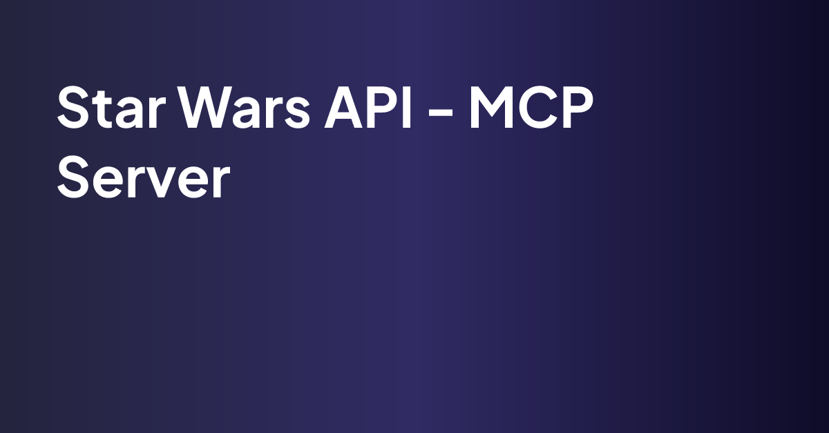 Star Wars API - MCP Server